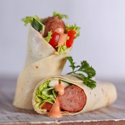 GRILLED SAUSAGE WRAP